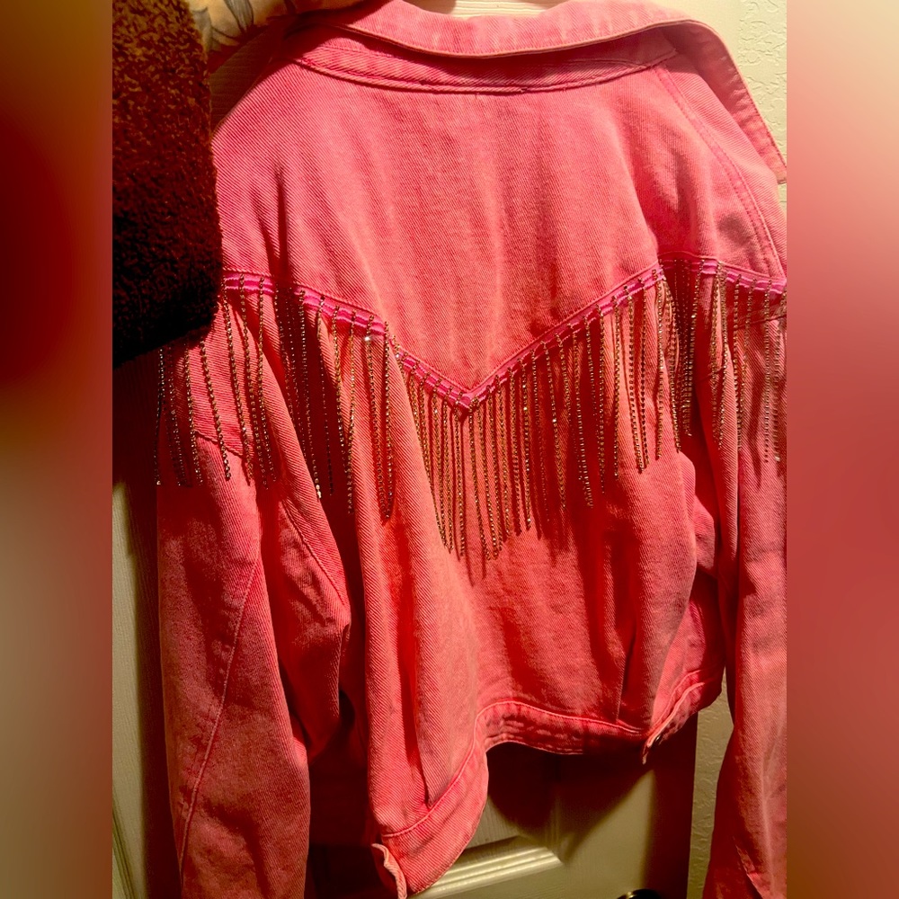 Pink Western Sparkly Jacket- Worn A Few Times - Gem